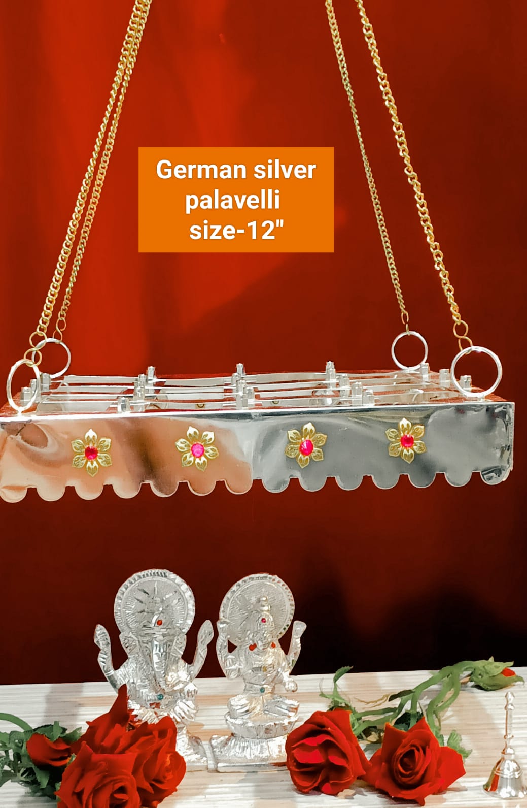 German Silver Heavy Gauge Palavelli – Exquisite & Durable Temple Decor ...