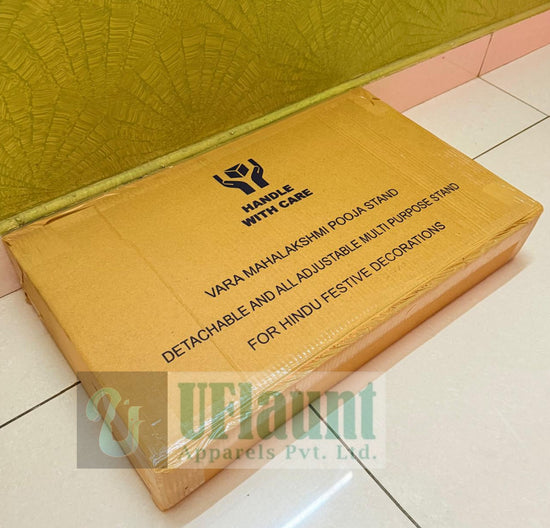 Effortless Elegance: Vara Mahalakshmi Saree Draping Stand with Kalash ...